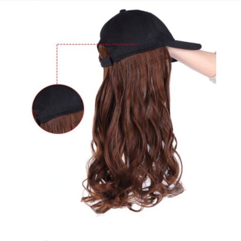 Jual RAMBUT PALSU DENGAN TOPI WIG PANJANG CURLY HAIR EKSTENSION RAMBUT ...