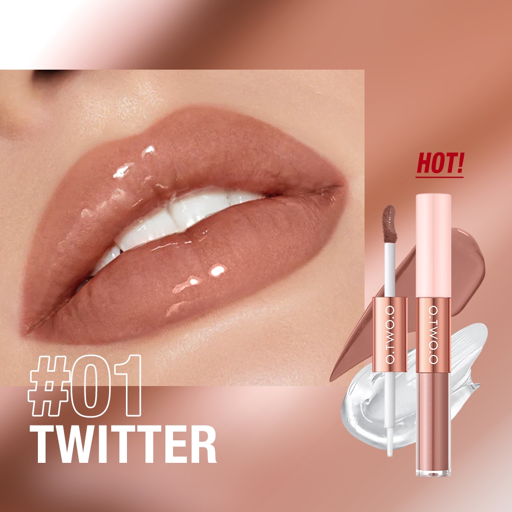 Jual O Two O 2 In 1 Lipgloss Matte And Gloss Long Lasting Kiss Proof Lip