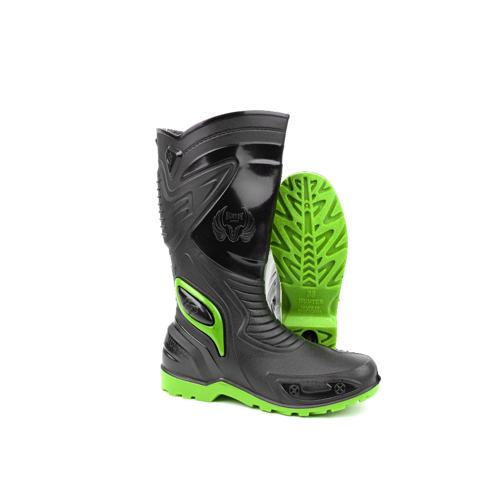 Jual Sepatu Boot Bikers Tinggi HUNTER GP 1 Merah Kuning Penthel Hijau ...