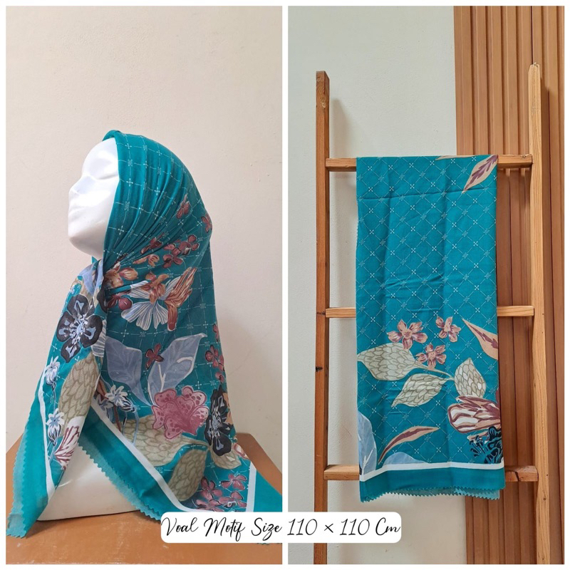 Jual BIRU KATALOG | Voal motif Jilbab motif Blue series/ Denim / Biru ...