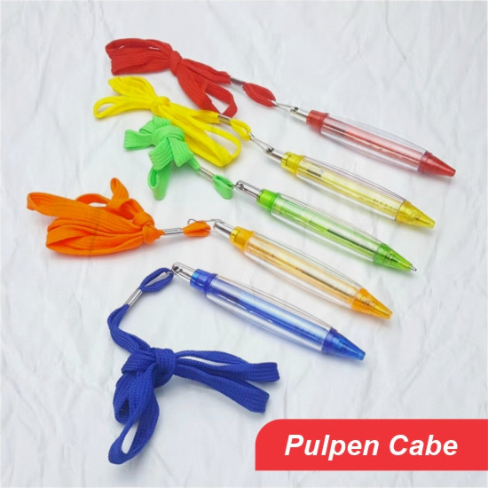 Jual Pulpen Cabe Tali Promosi / Ballpoint Cabe Tali /Pulpen Plastik ...