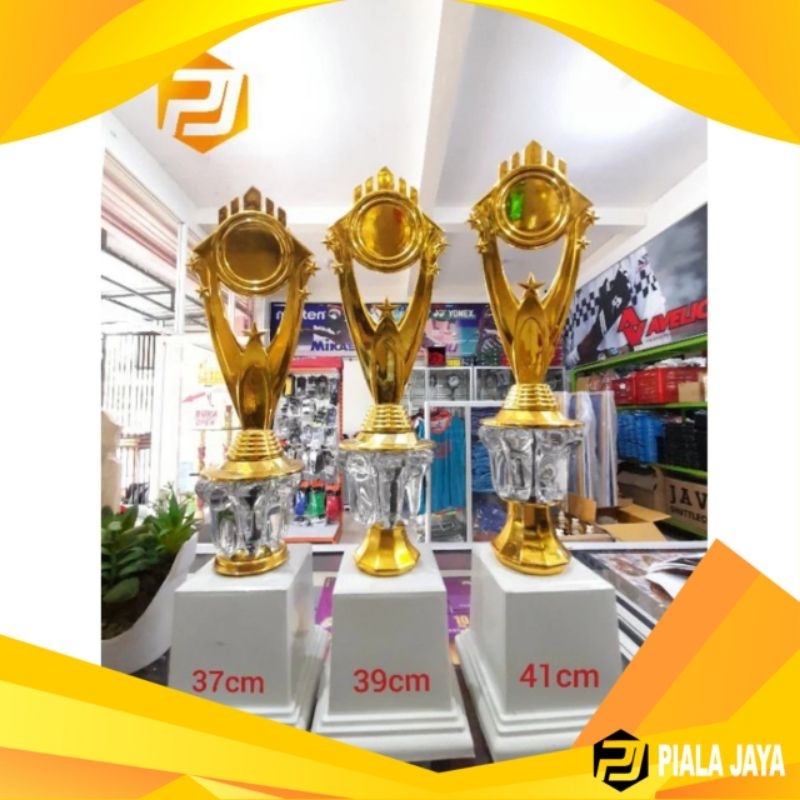 Jual PIALA KACA MURAH SATU SET | PIALA KEJUARAAN UKURAN SEDANG CANTIK ...