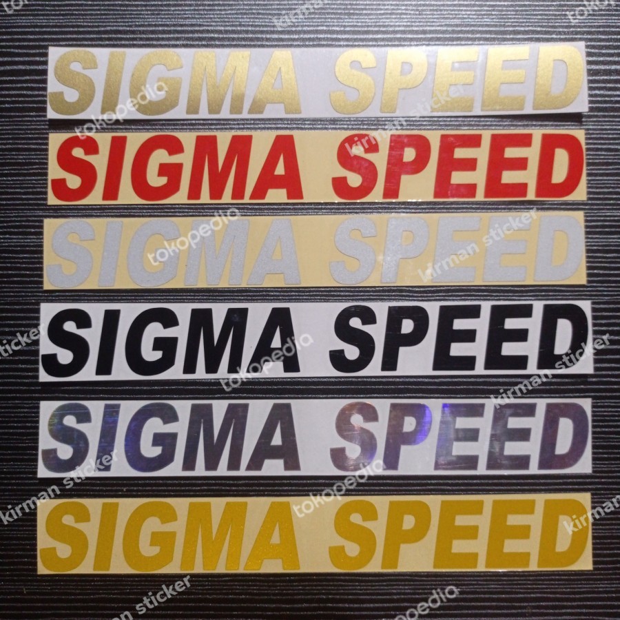 Jual sticker sigma speed cutting | Shopee Indonesia