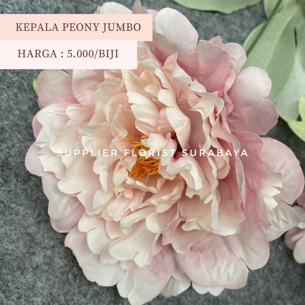 Jual [KEPALA SAJA] KEPALA PEONY JUMBO PEONY HEAD ONLY ARTIFICIAL FLOWER ...