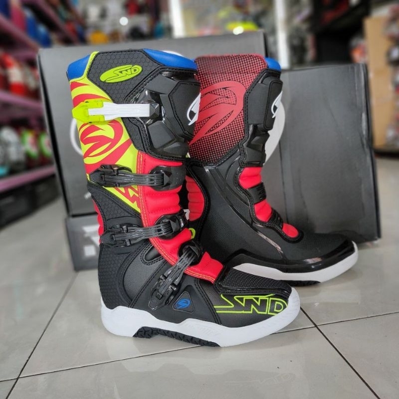 Jual Sepatu Cross SND Original Ready Boot Cross Trail | Shopee Indonesia