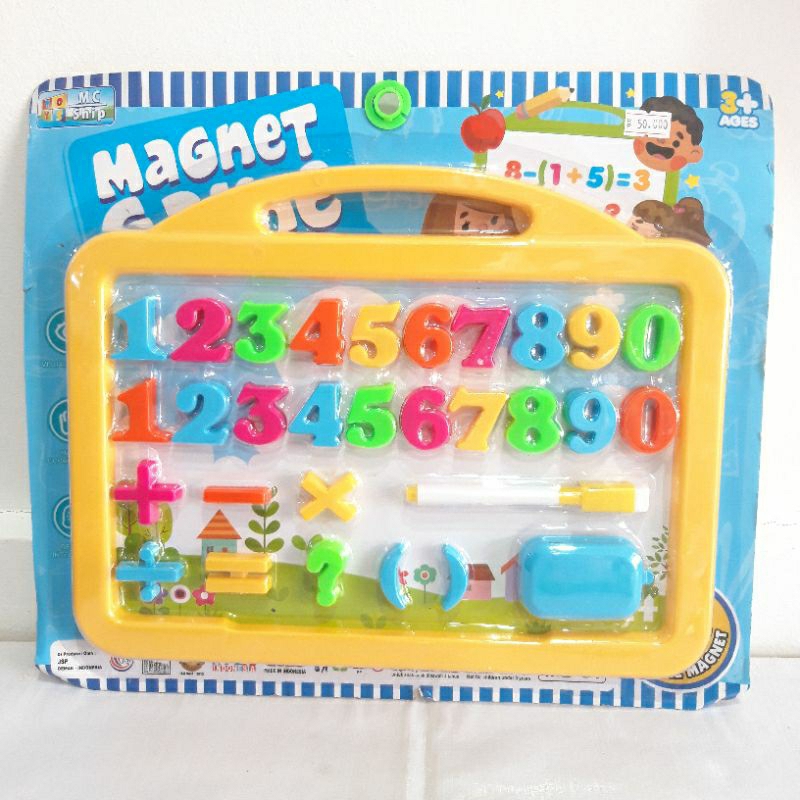 Jual Mainan Edukasi Anak Papan Tulis Magnet Angka | Shopee Indonesia