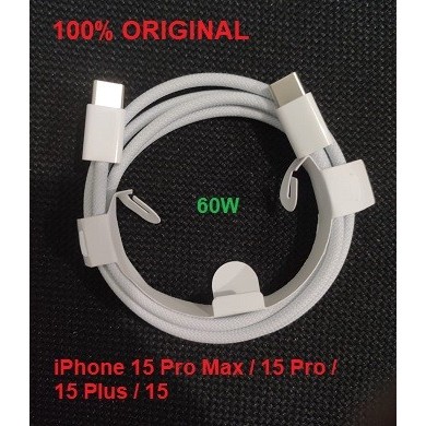 Jual Kabel Data Cable iPhone 15 Pro Max USB-C Original ( 1M ) | Shopee ...