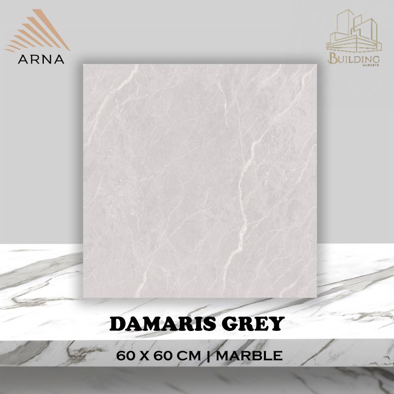 Jual Granite Lantai 60x60 DAMARIS GREY/MARBLE/ARNA/SERIES | Shopee Indonesia