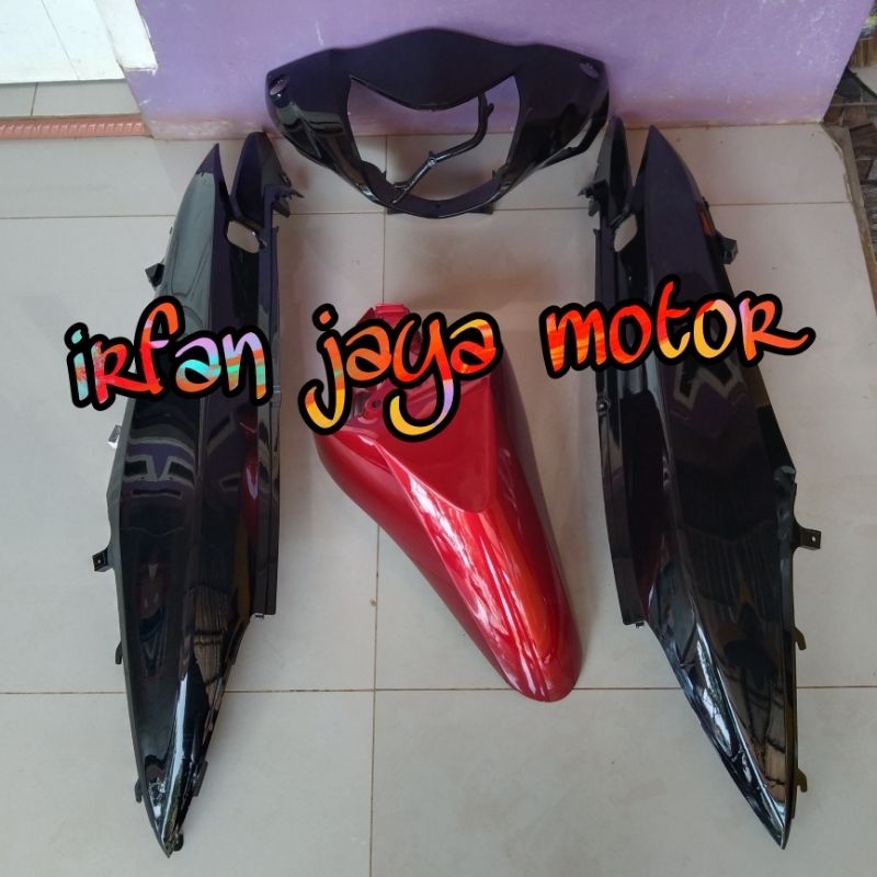 Jual Cover body Halus Honda Spacy FI merah hitam | Shopee Indonesia