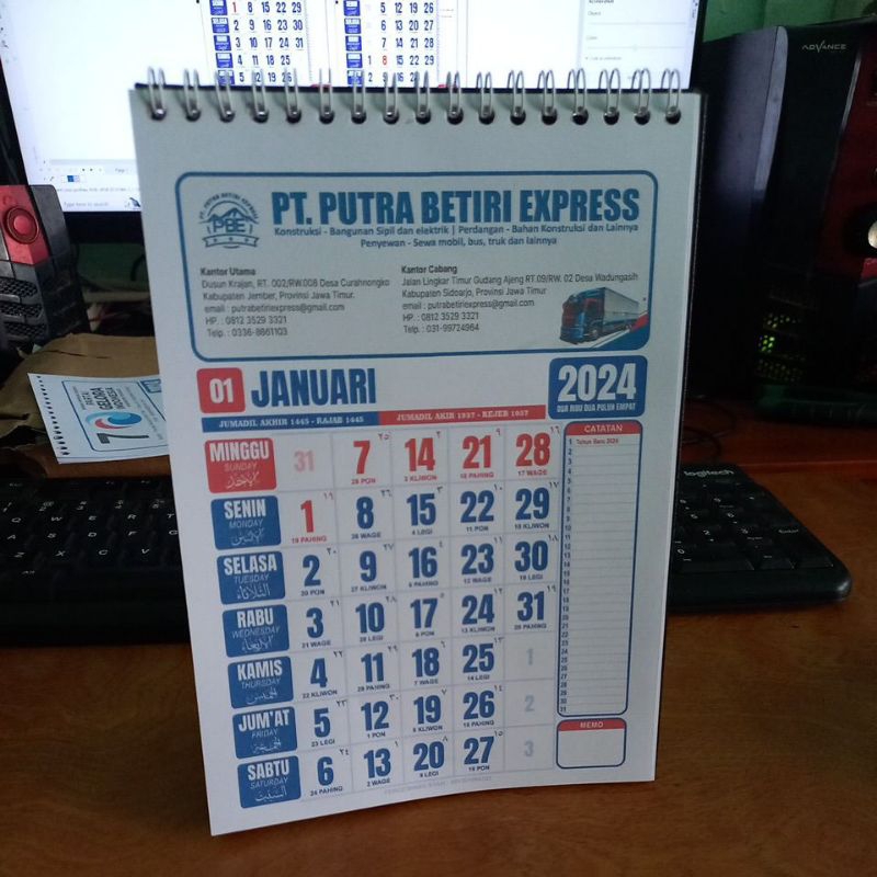 Jual kalender duduk 2025 custom 14,5 x 21cm | Shopee Indonesia