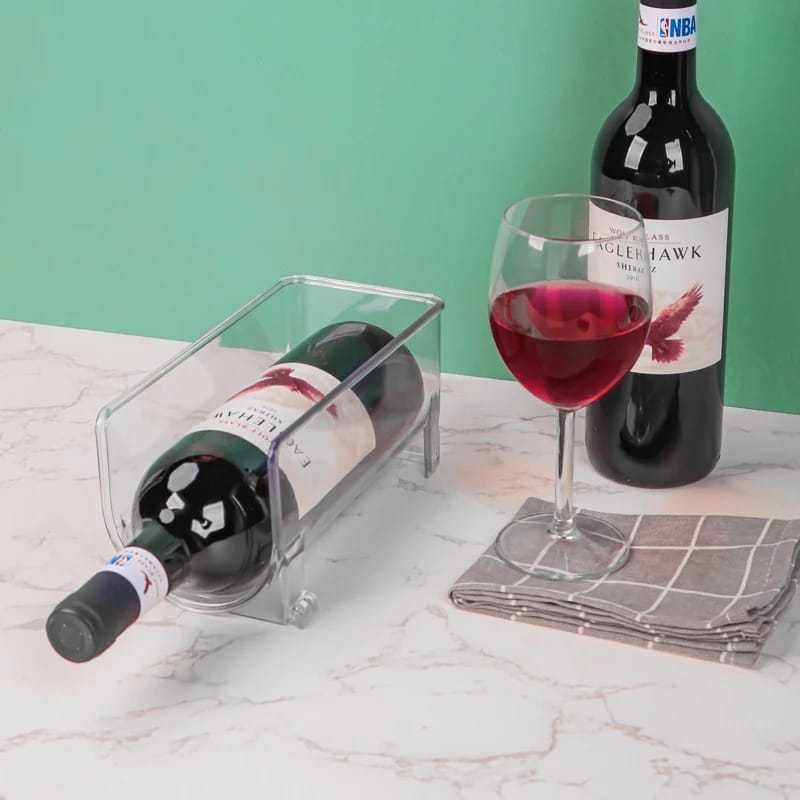 Jual Rak Botol Minuman Susun Transparan Bottle Holder Organizer Storage ...
