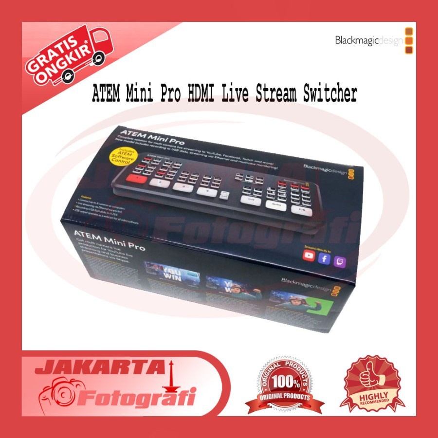 Jual Blackmagic Design ATEM Mini Pro Live Stream Switcher | Shopee ...