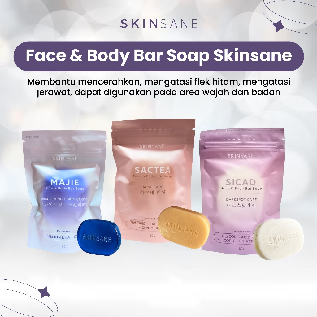 Jual Face & Body Bar Soap Skinsane SR12 - Sabun Mencerahkan Melembabkan ...