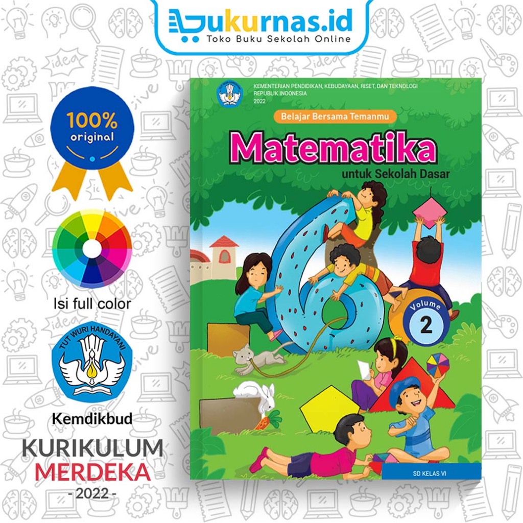 Jual Buku Belajar Bersama Temanmu : Matematika SD/MI Kelas 6 vol 2 Kurikulum Merdeka Kurmer ...