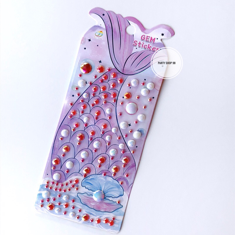 Jual STICKER PEARL / MUTIARA 3D ( TIMBUL ) KERANG WARNA WARNI / STICKER ...