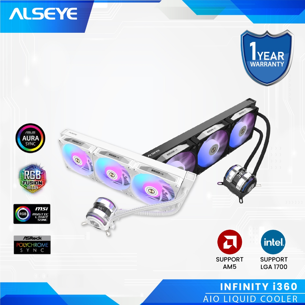 Jual Alseye Liquid Fan Cooler 3 Fan set INFINITY i360 Support Intel AMD ...