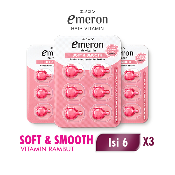 Jual Emeron Hair Vitamin Soft & Smooth x3 | Shopee Indonesia
