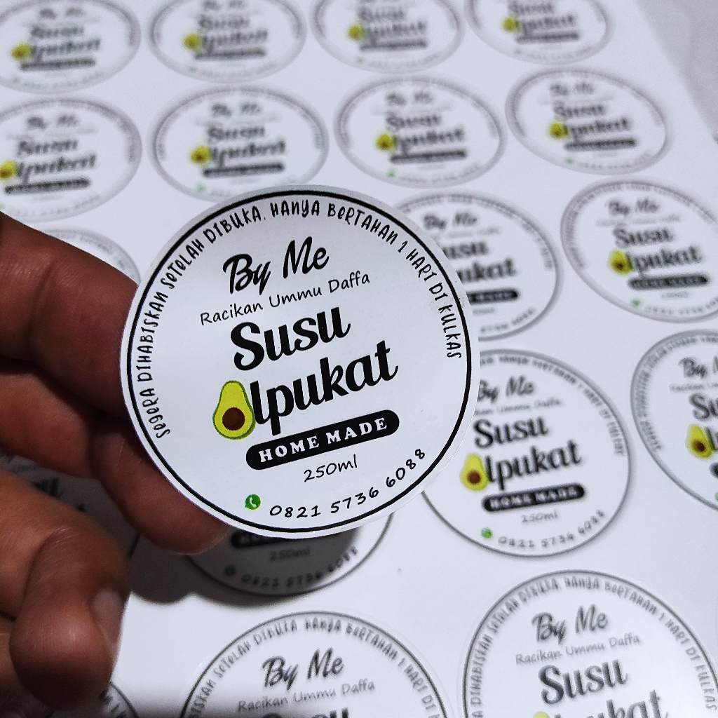 Jual Cetak Stiker Vinyl / Cetak Stiker Label Kemasan / Label Usaha ...