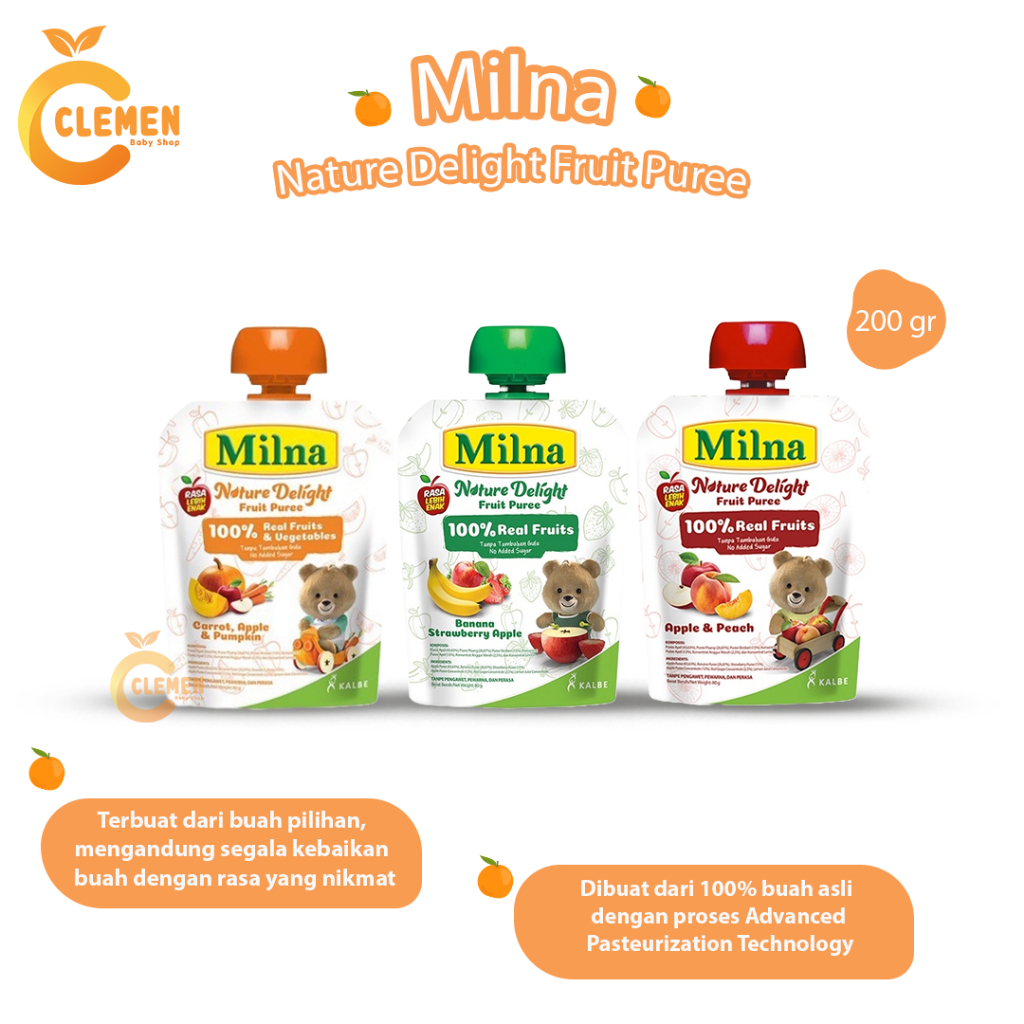 Jual Milna Nature Delight (Puree Buah) | Shopee Indonesia