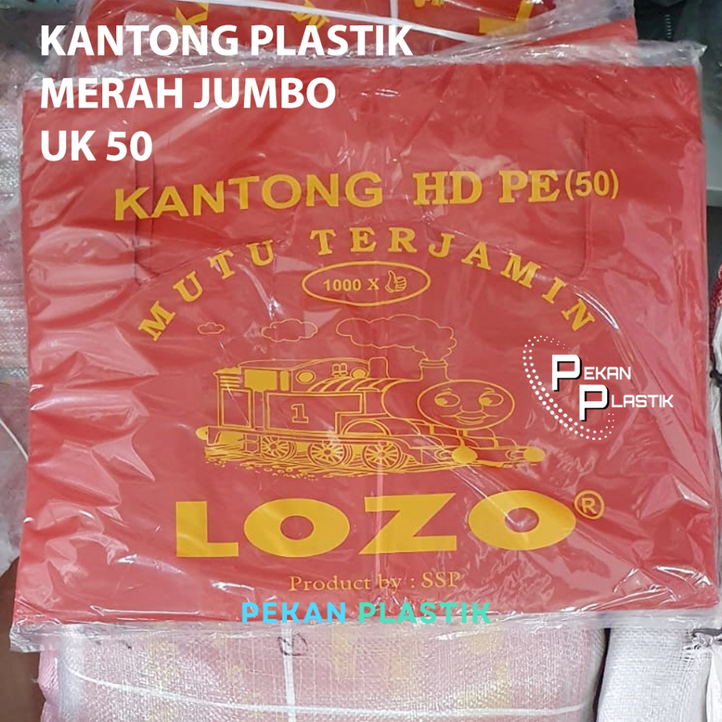Jual (ISI 850 GRAM) Kantong Plastik Kresek Jumbo Warna HD 50 | Asoy ...