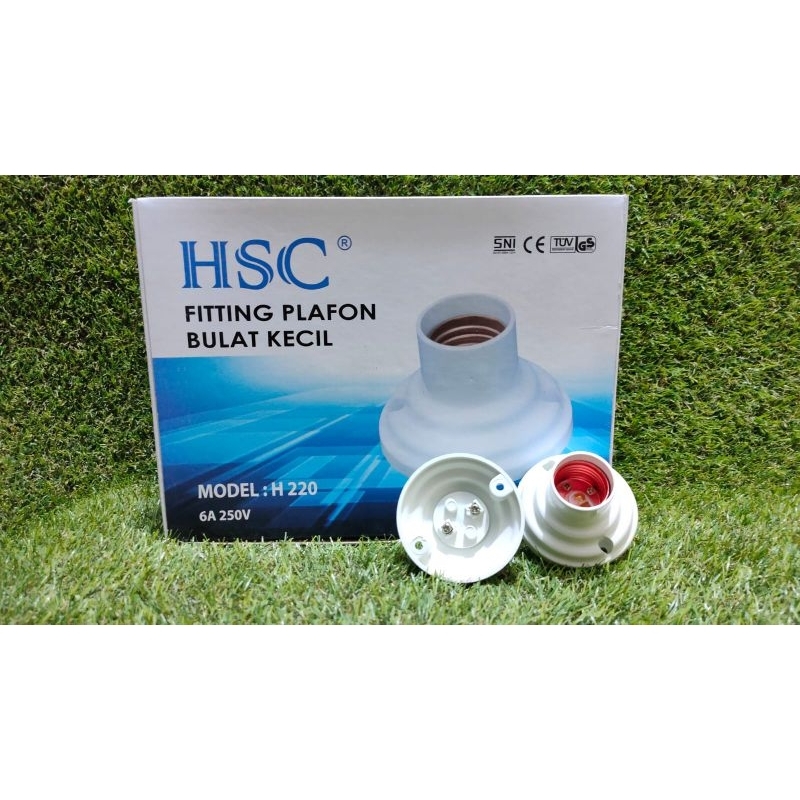 Jual Fitting Plafon / Fitting Hias Bulat Putih HSC H-220 | Shopee Indonesia