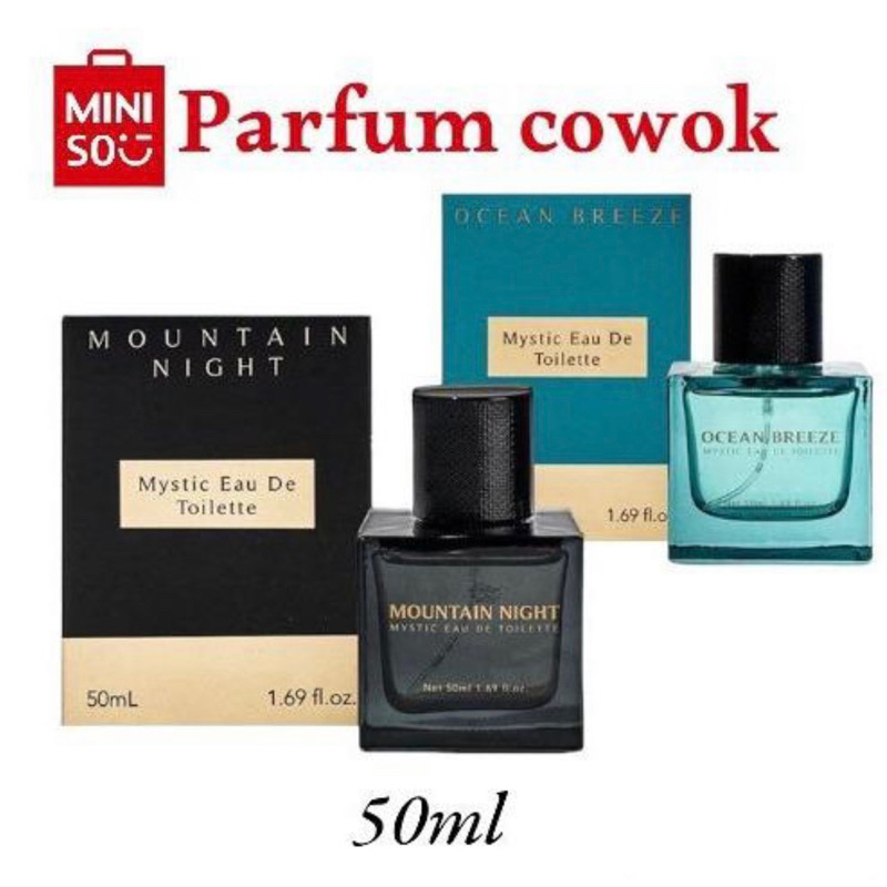 Jual MINISO PARFUM COWOK MOUNTAIN NIGHT / OCEAN BREEZE / | Shopee Indonesia