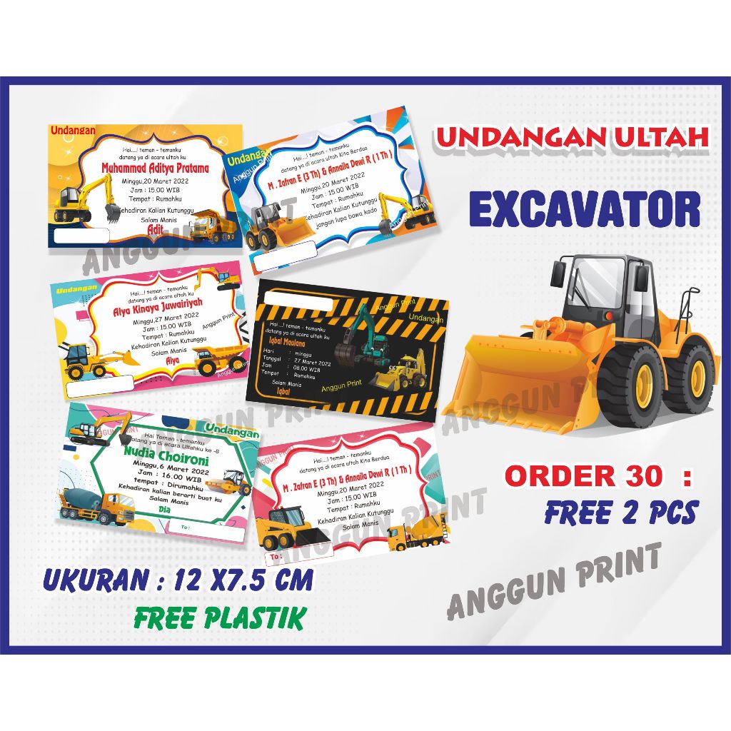 Jual Undangan ultah Unik- Undangan Cantik -Undangan Ultah - Undangan ...