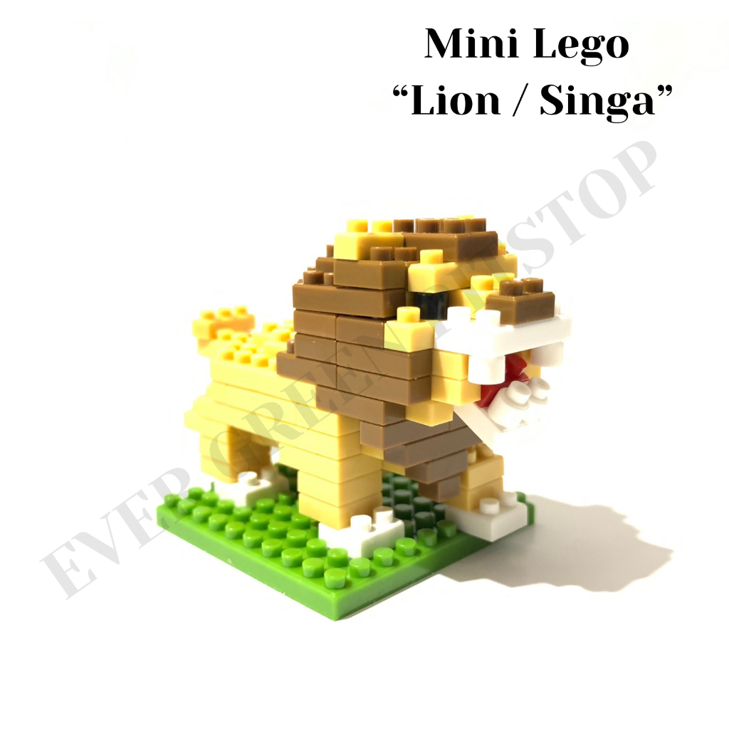 Jual MINI LEGO Singa Lion Mainan Anak Mini Block / Balok Lucu Karakter ...