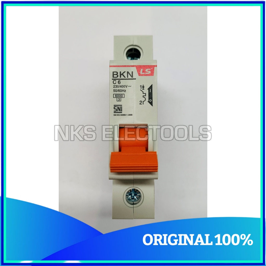 Jual MCB 6kA LS BKN SNI 1 Phase, 1/2/3/4/6/10/16/20/25/32/40/50/63 Ampere | Shopee Indonesia