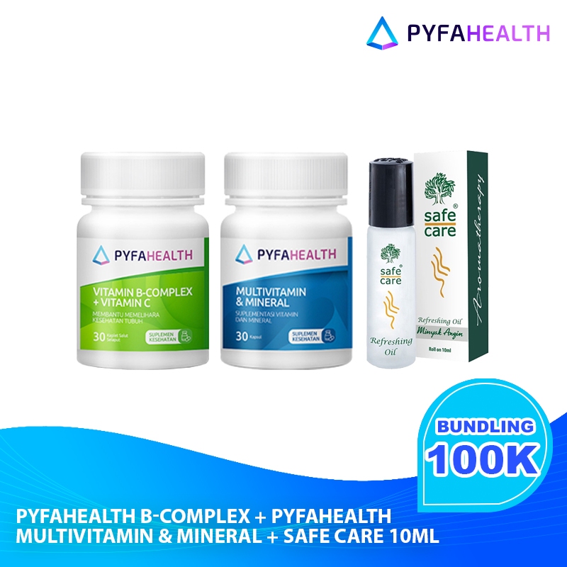 Jual [Bundle] Pyfahealth B-Complex + Pyfahealth Multivitamin Mineral ...