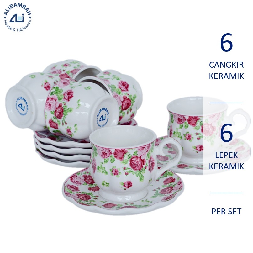 Jual Cangkir Set Keramik Alibambah - ALB-C134 | Shopee Indonesia