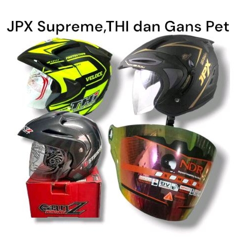 Jual (NDR-4) Kaca Helm JPR Hybrid JPX Supreme THI dan Gans Pet all ...