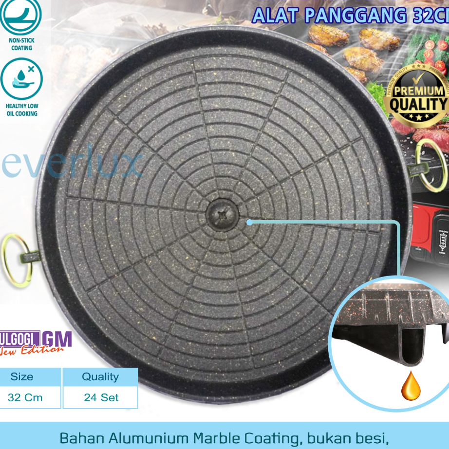 Jual Best Produk BULGOGI 2IN1 Tempat BBQ | Panci Pemanggang grill ...