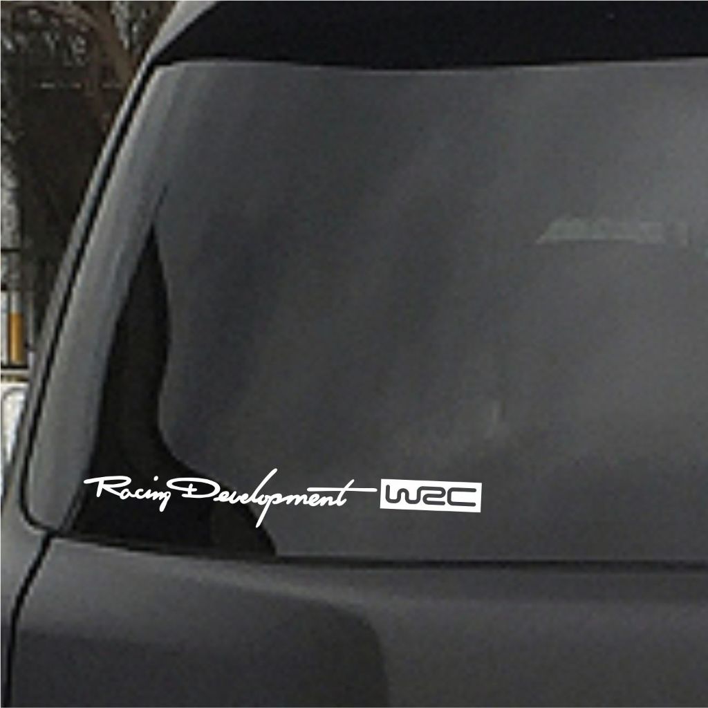 Jual cutting sticker mobil racing development / sticker variasi mobil ...
