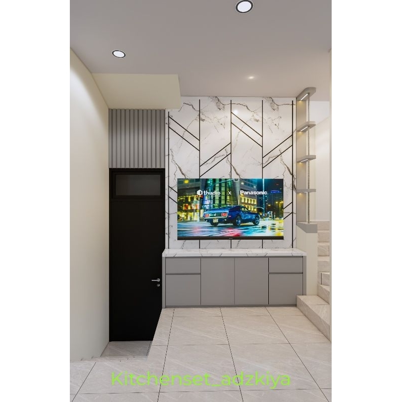 Jual Backdrop TV minimalis / backdrop TV custom | Shopee Indonesia