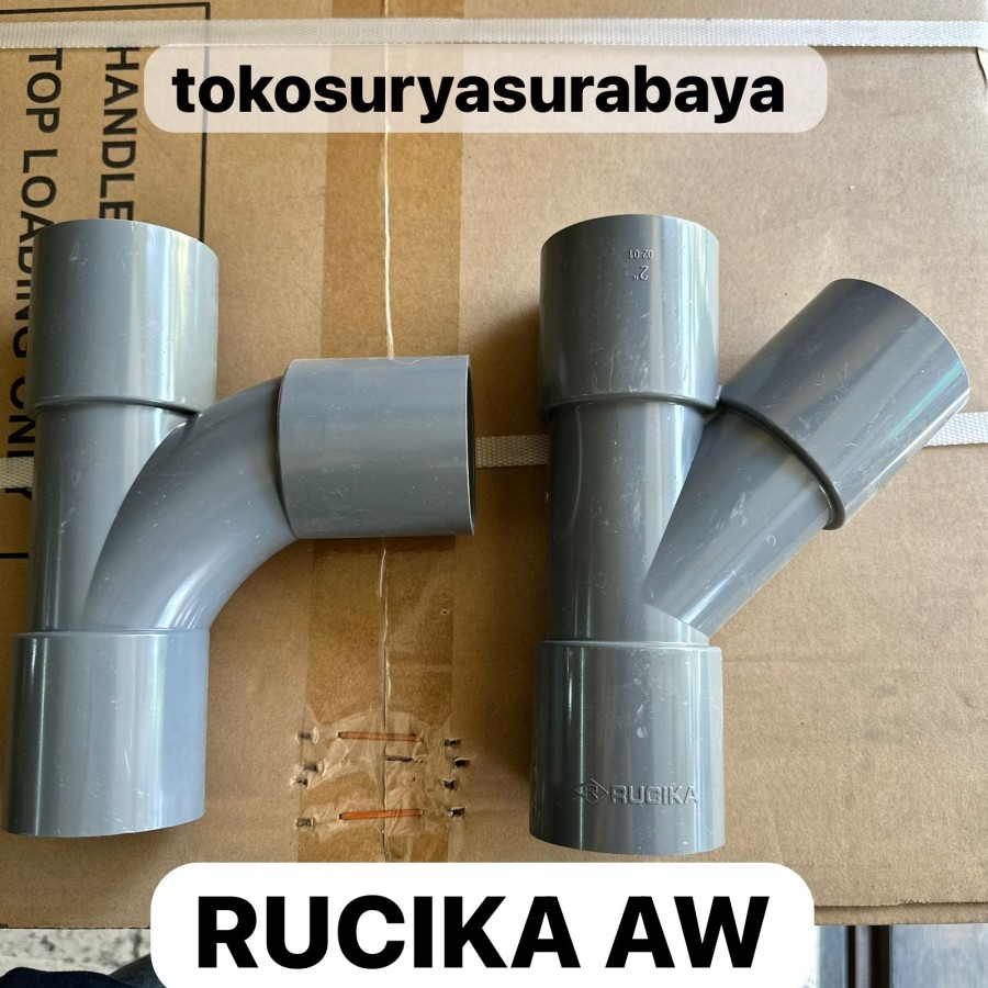 Jual RUCIKA tee y 2" aw 45 derajat tee y 2" 90 derajat Y branch 2" AW RUCIKA large radius 2" AW ...