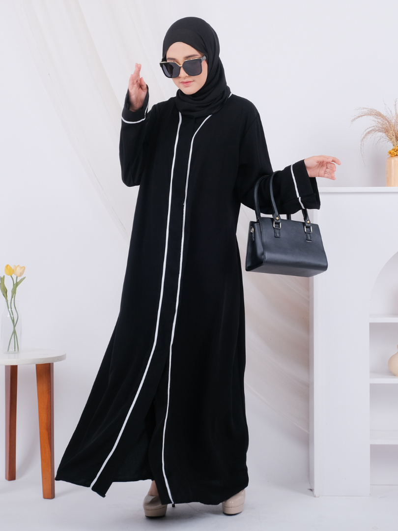 Jual abaya hitam turkey modern remaja | abaya mewah | gamis abaya ...