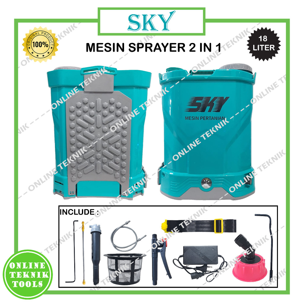 Jual SKY Mesin Sprayer 2 in 1 / Mesin Semprot Hama 18 Liter / Mesin ...