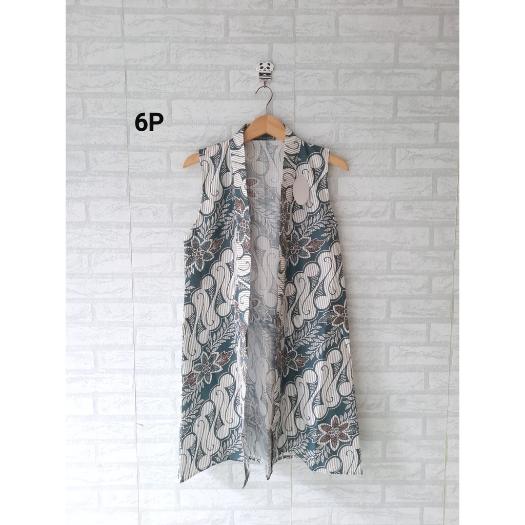 Jual Cardigan batik / Atasan wanita /Vest / rompi batik katun warna ...