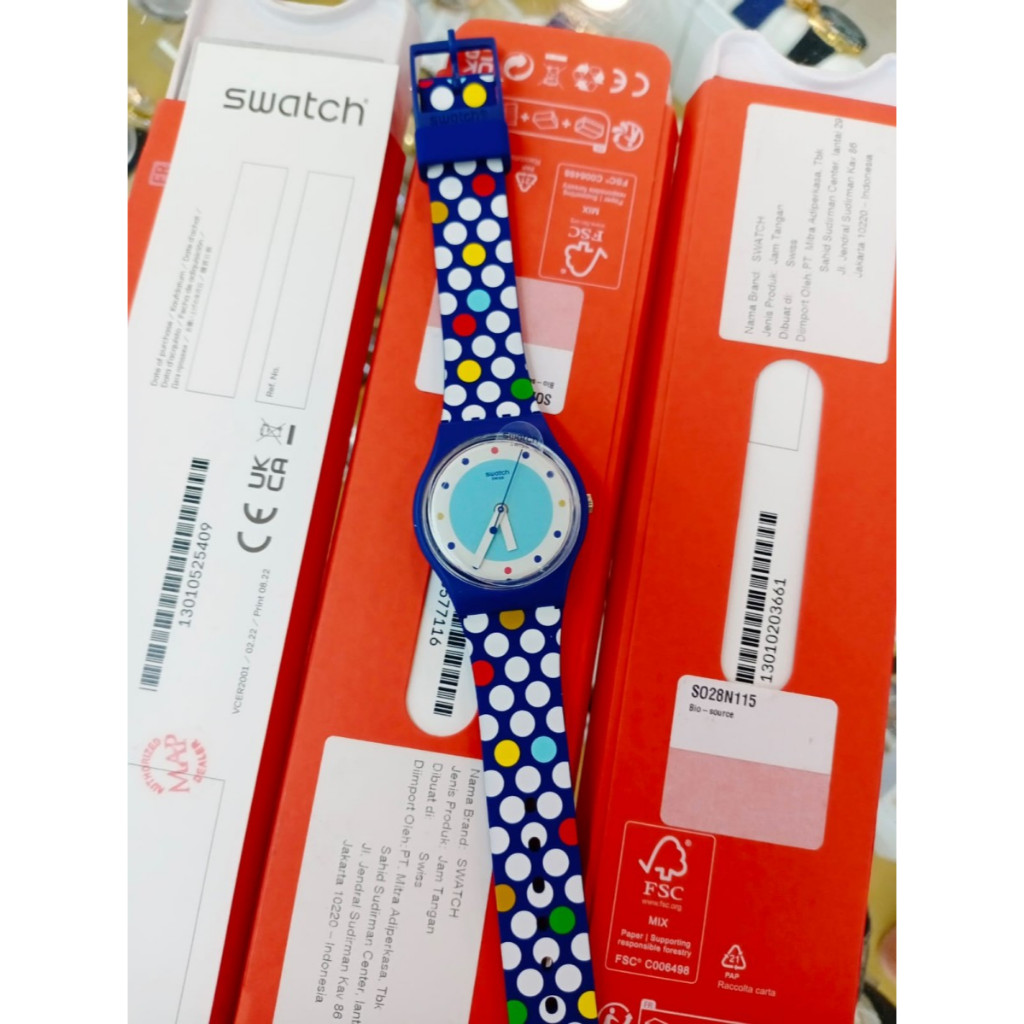 Jual SWATCH SO28N115 Spots Of Joy Jam Tangan Wanita Original | Shopee ...