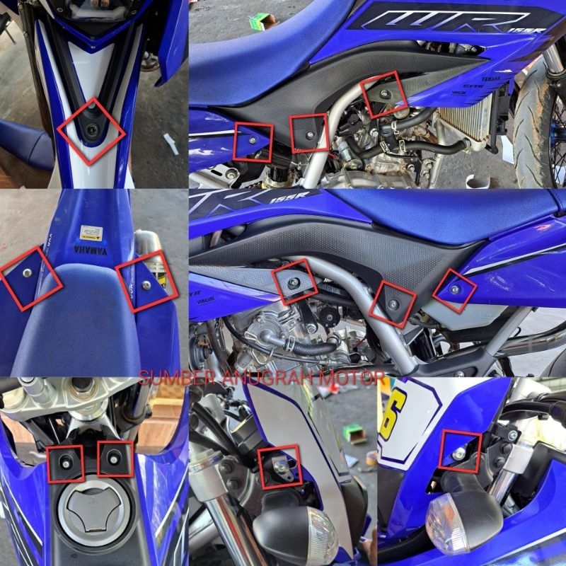 Jual BAUT BODY WR155 PROBOLT & TITANIUM (harga set 13pcs) Bodi cover ...