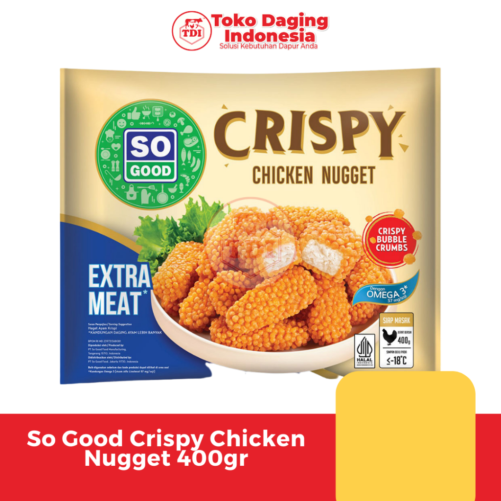 Jual So Good Crispy Chicken Nugget 12 x 400gr | Shopee Indonesia