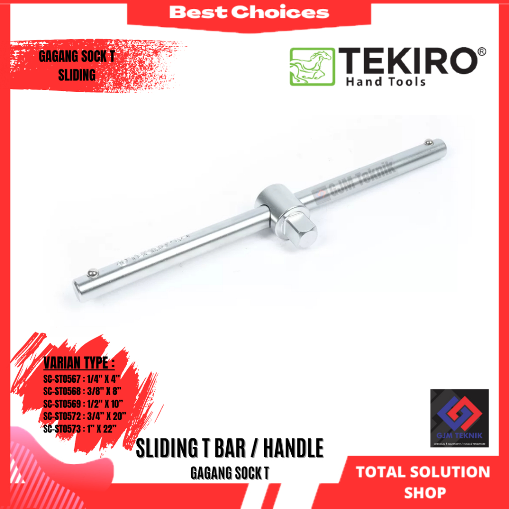 Jual TEKIRO Stang Kunci Sock Sliding 1/2" x 10"-Gagang Handle Sliding ...