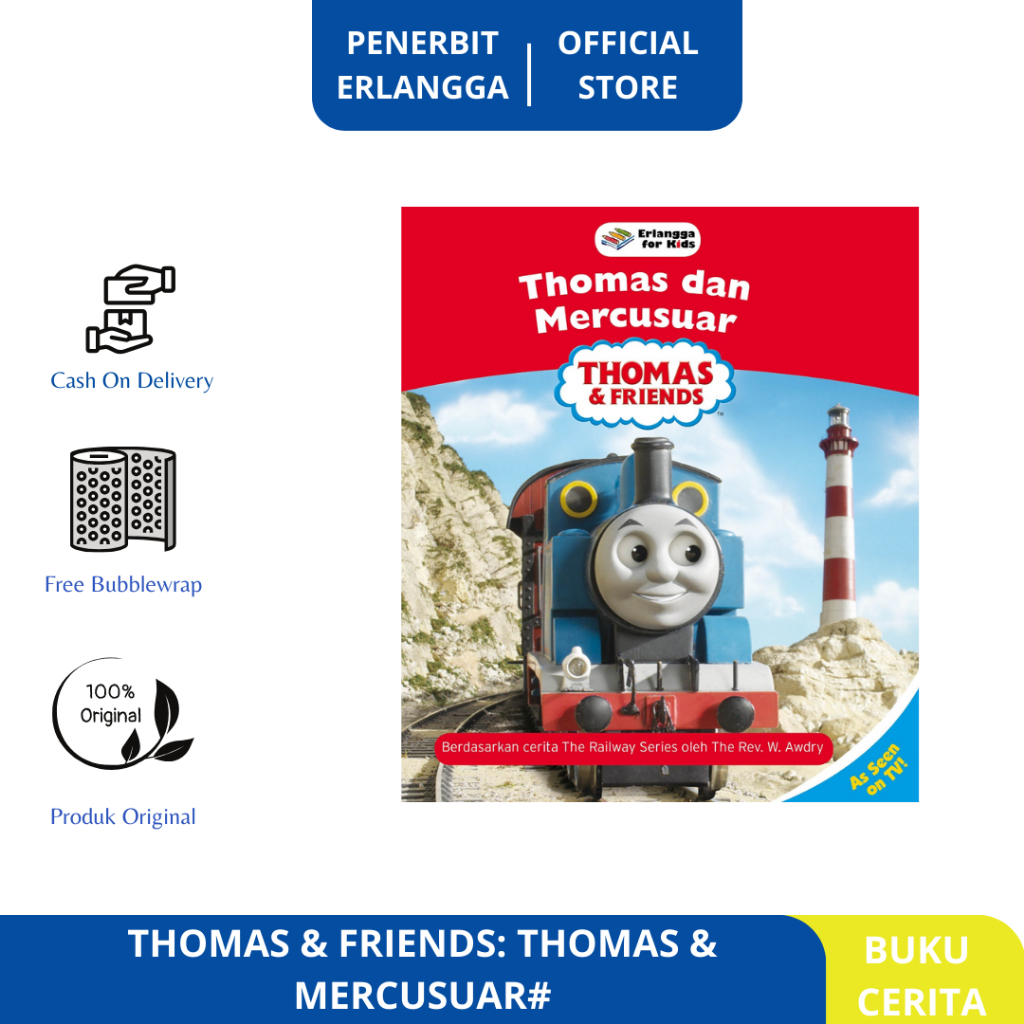 Jual [Erlangga Official] Buku Cerita Anak: Thomas & friends: Thomas & Mercusuar | Shopee Indonesia