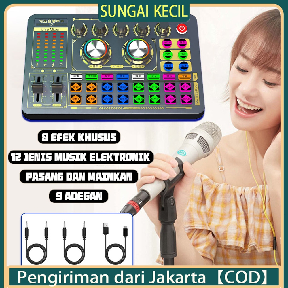 Jual Bonkyo F996 SoundCard Bluetooth compatible External Wireless DJ ...