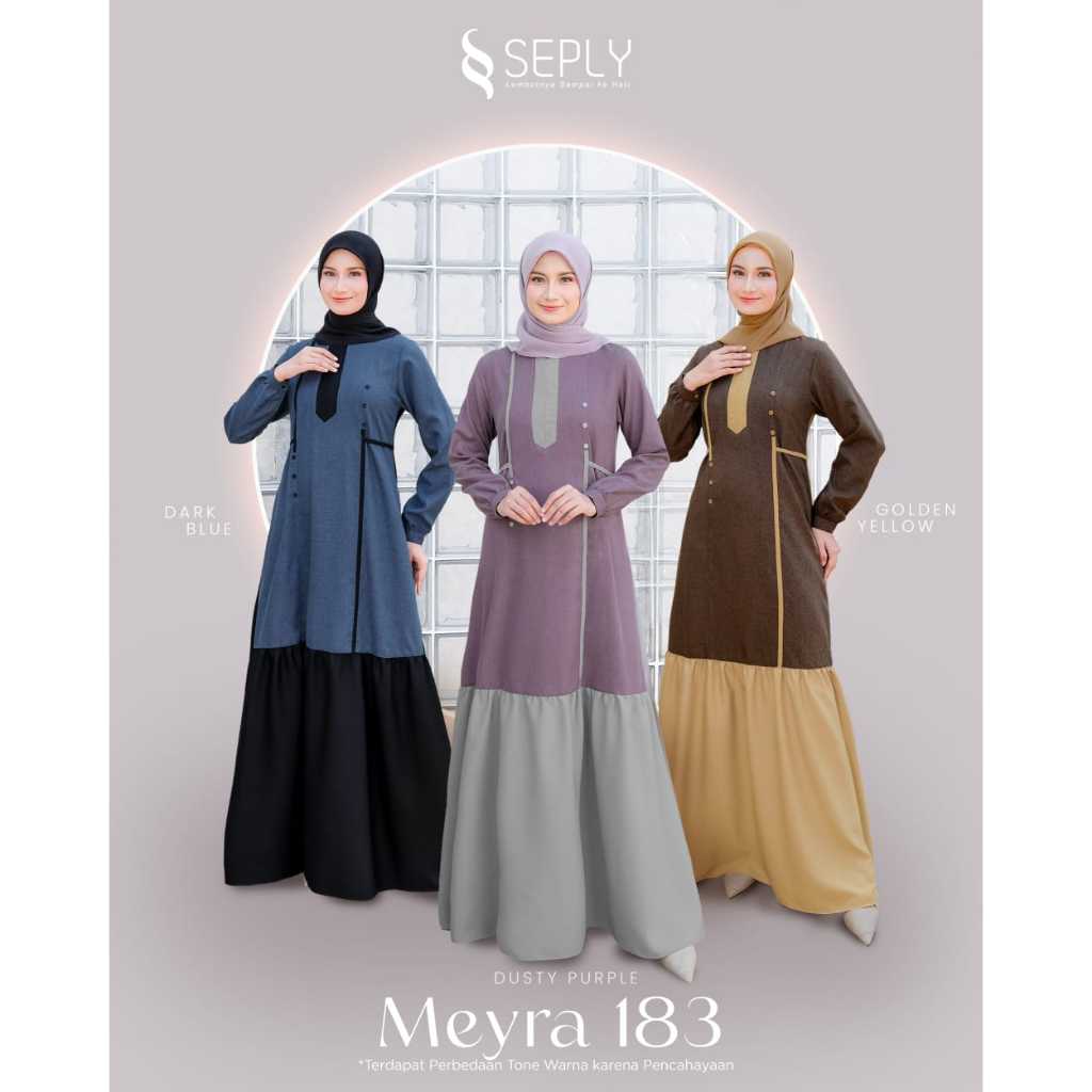 Jual Seply Gamis Daily Meyra 183 Dress Gamis | Shopee Indonesia