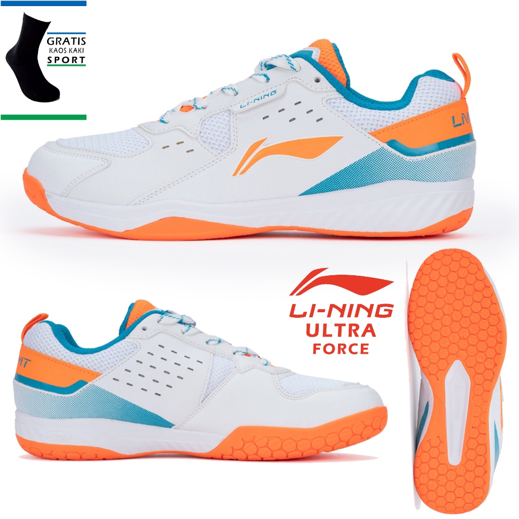 Jual Sepatu Badminton Lining Ultra Force Original Terbaru Sepatu Bulu ...