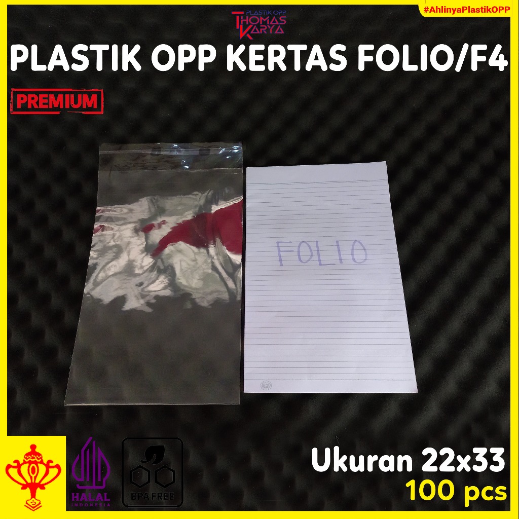 Jual Plastik Kertas A4 F4 HVS A3 A5 A6 A7 isi 100 Kantong OPP Blangko Undangan Jasmine Ijazah ...