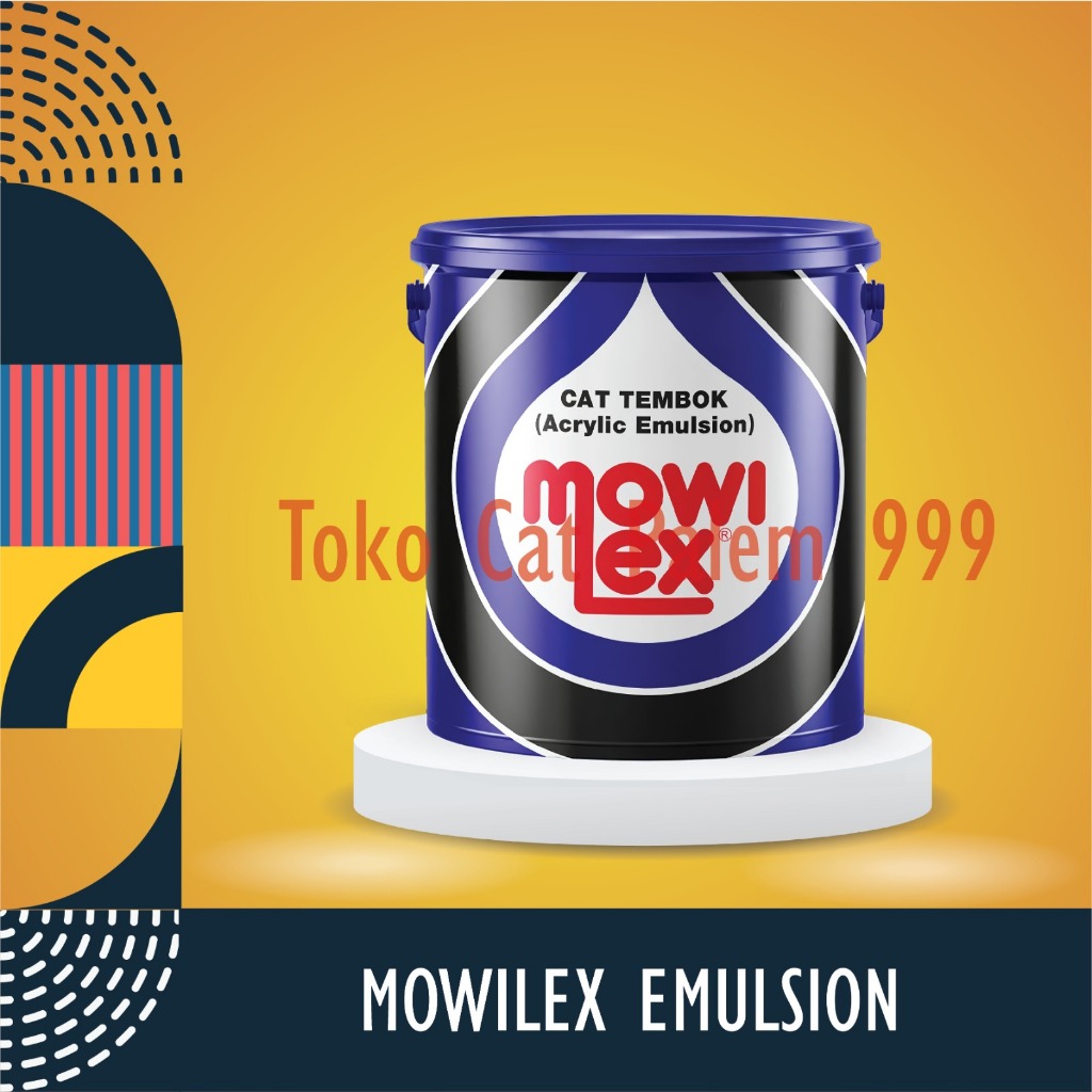 Jual CAT TEMBOK INTERIOR MOWILEX ACRYLIC EMULSION WARNA STANDART 1 ...