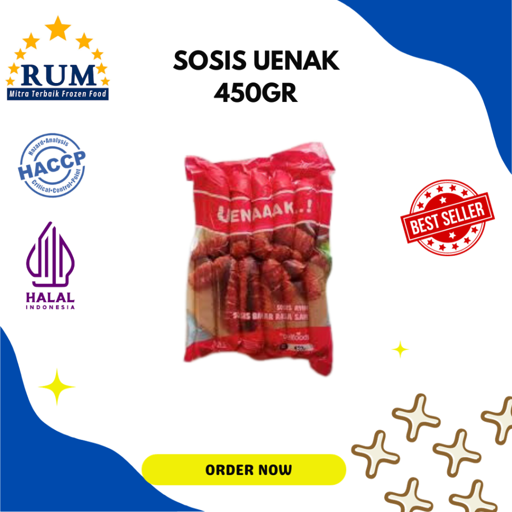 Jual Rumseafood/Beelfoods Sosis Uenak 450gr | Shopee Indonesia